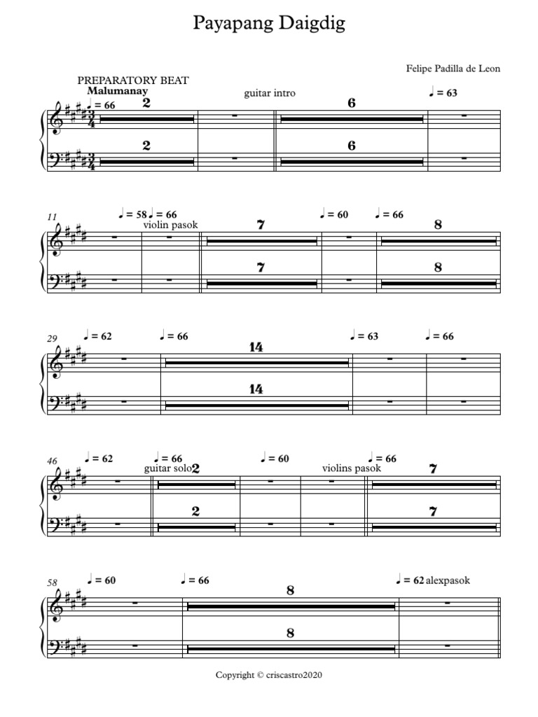 Payapang Daigdig - Piano | PDF