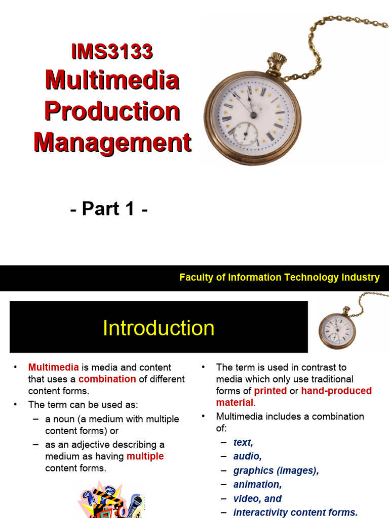 Multimedia Production Management | PDF | Multimedia | Software Release Life Cycle