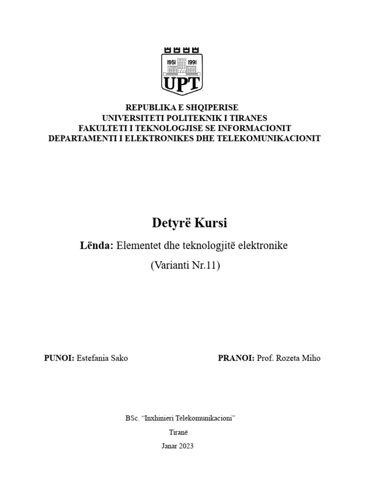 Detyre Kursi | PDF