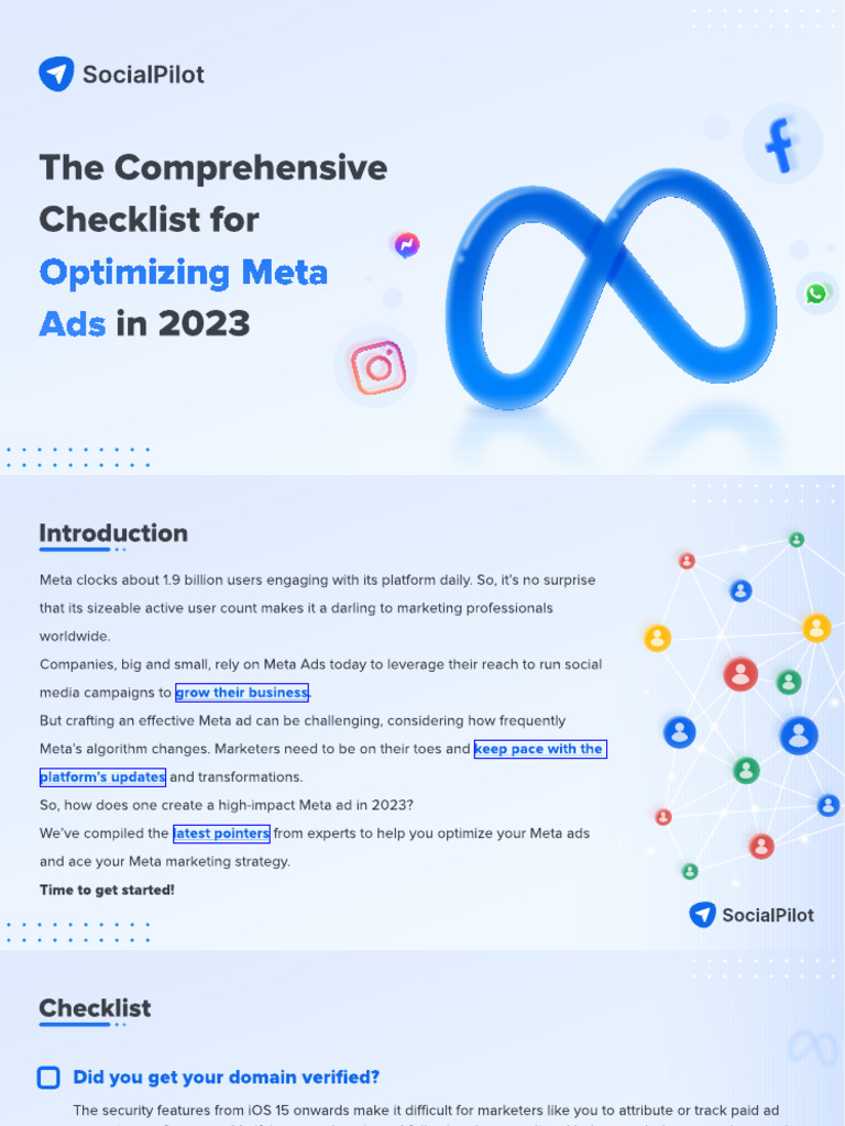 Meta Ads Checklist | PDF