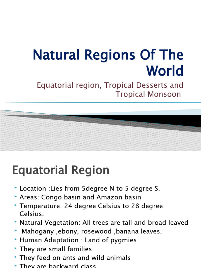 Natural Regions of The World | PDF