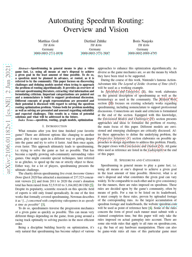 Automating_Speedrun_Routing_Overview_and_Vision | PDF | Routing