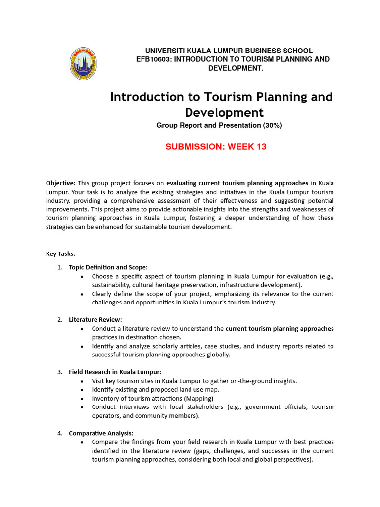 Group Project TPDev Oct 2023 | PDF | Tourism | Sustainability