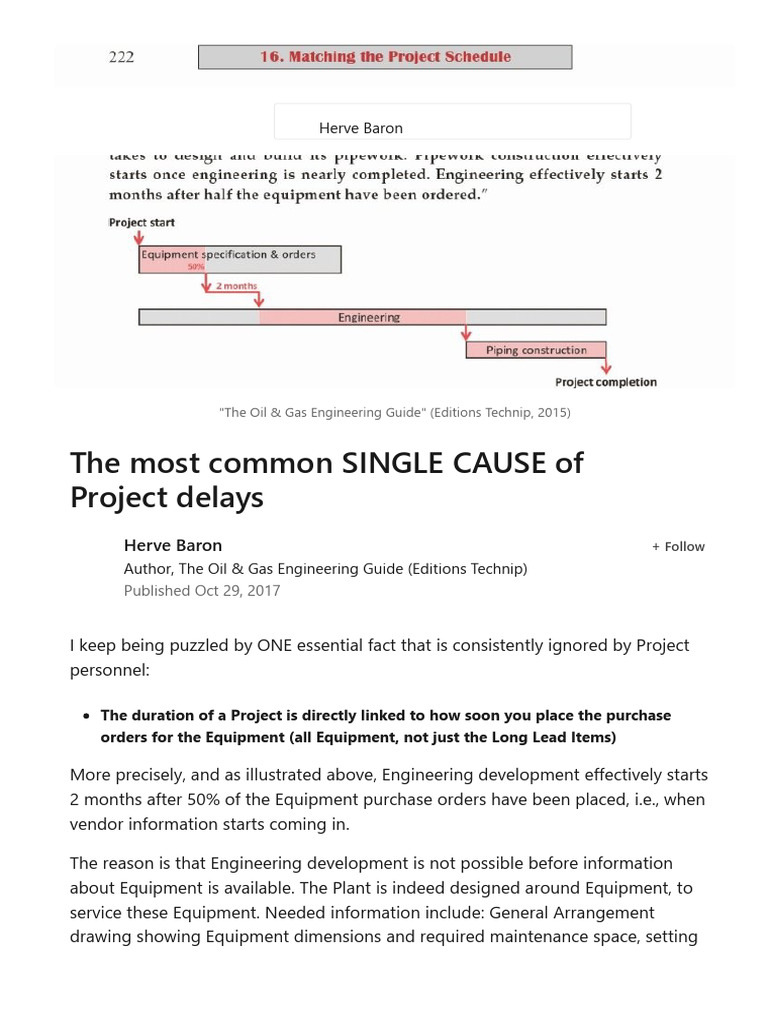 The Most Common Single Cause of Project Delays | PDF | Business