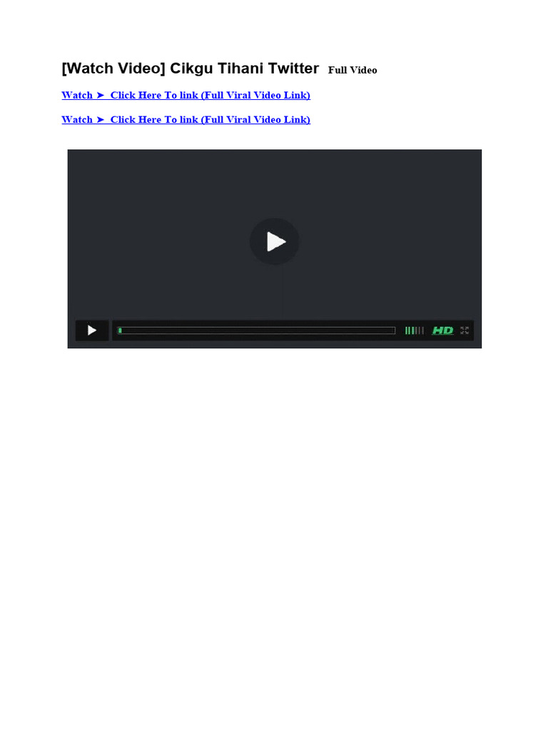 (Watch Video) Cikgu Tihani Twitter | PDF