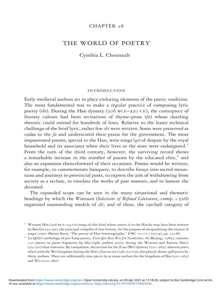 world_of_poetry | PDF | Poetry | Chinese Literature