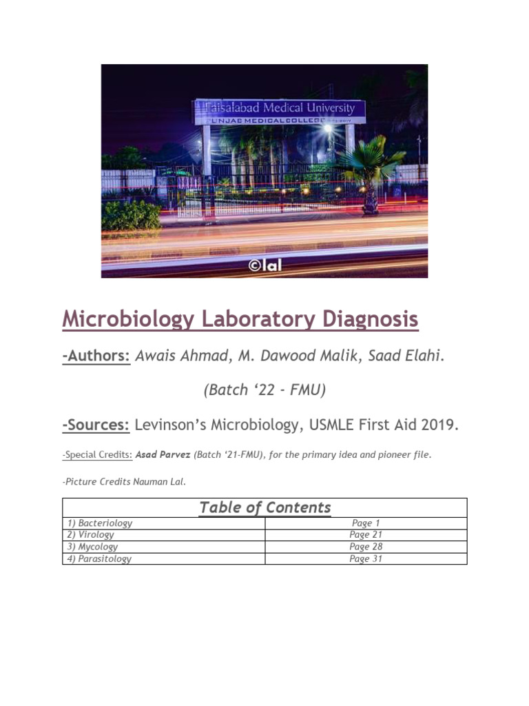 Microbiology Diagnosis-UPDATED | Download Free PDF | Serology | Virus