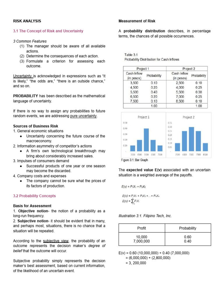 Risk Analysis | PDF | Probability | Uncertainty