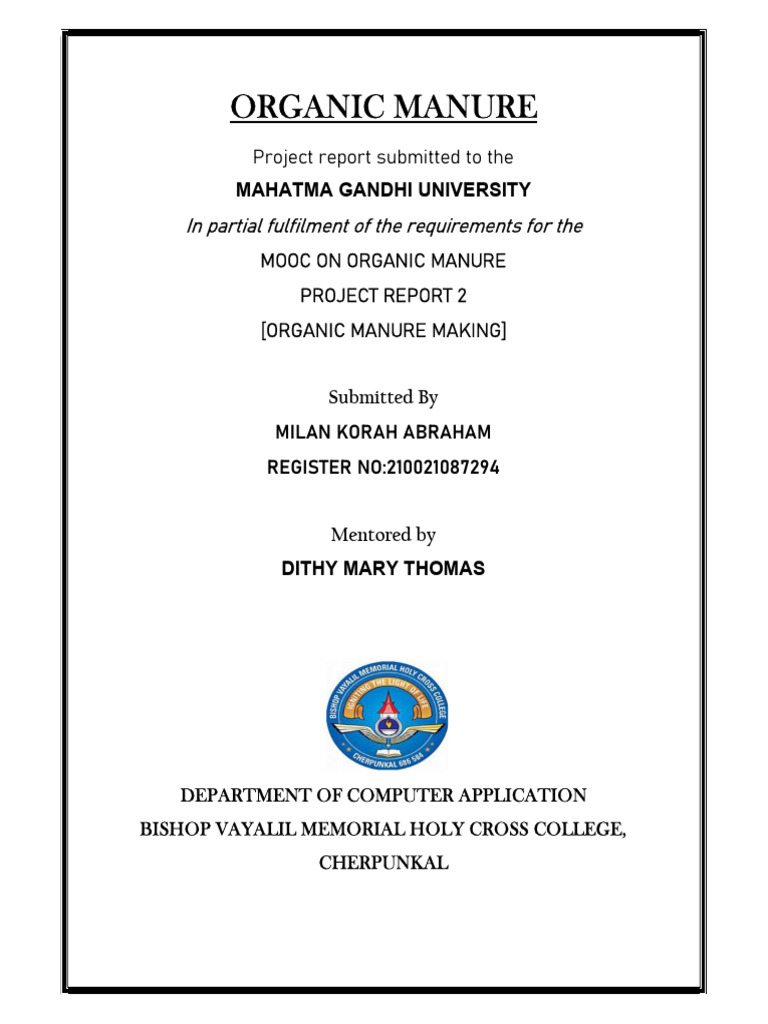 Milan-Mooc Course Report | PDF | Compost | Manure
