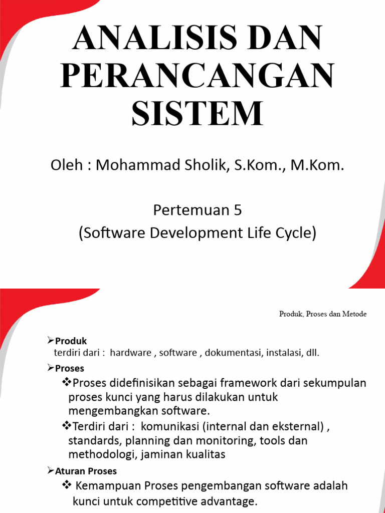 Analisis Dan Perancangan Sistem Pertemuan 5 | PDF