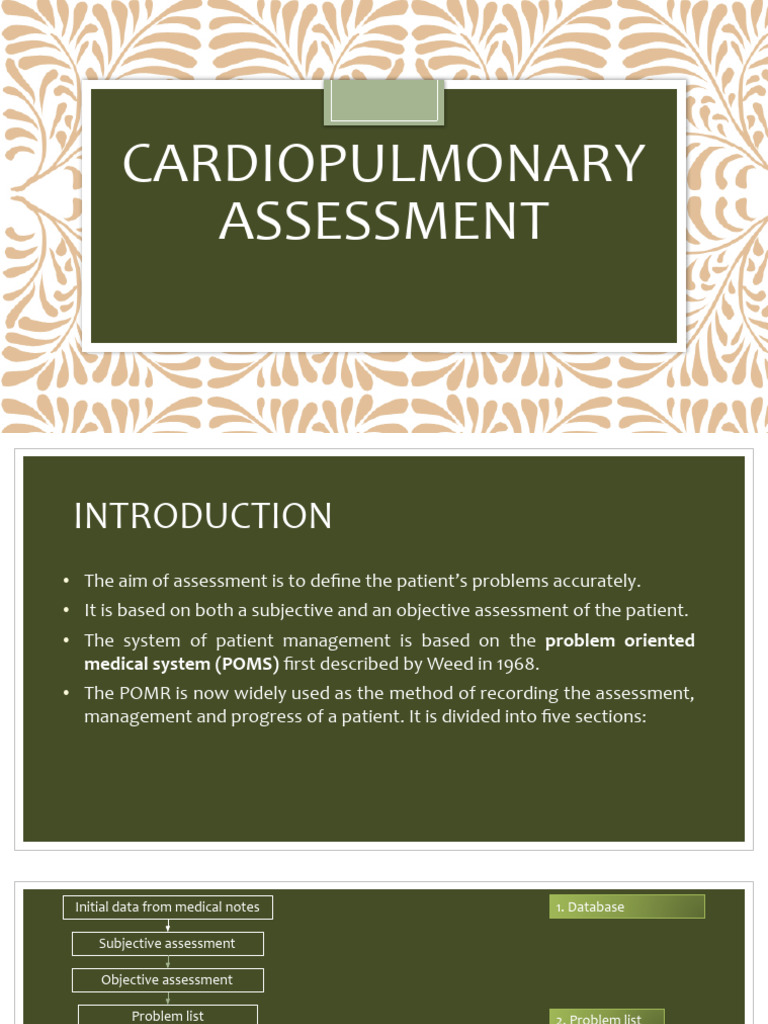 Cardiopulmonary Assessment Guide | PDF | Thorax | Medical Specialties