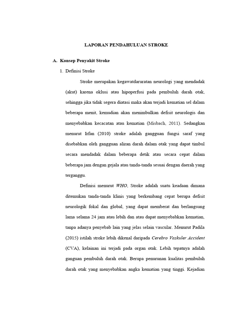 LP Stroke Siti Maria Ulfah | PDF