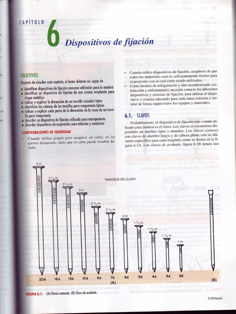 Capitulo 6 - Dispositivos de Fijacion | PDF | Tornillo | Remache