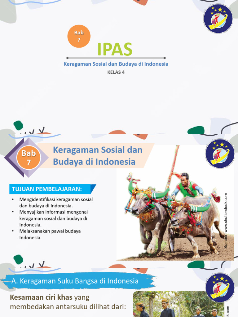 Keragaman Sosial Budaya Kelas 4 | PDF | Seni