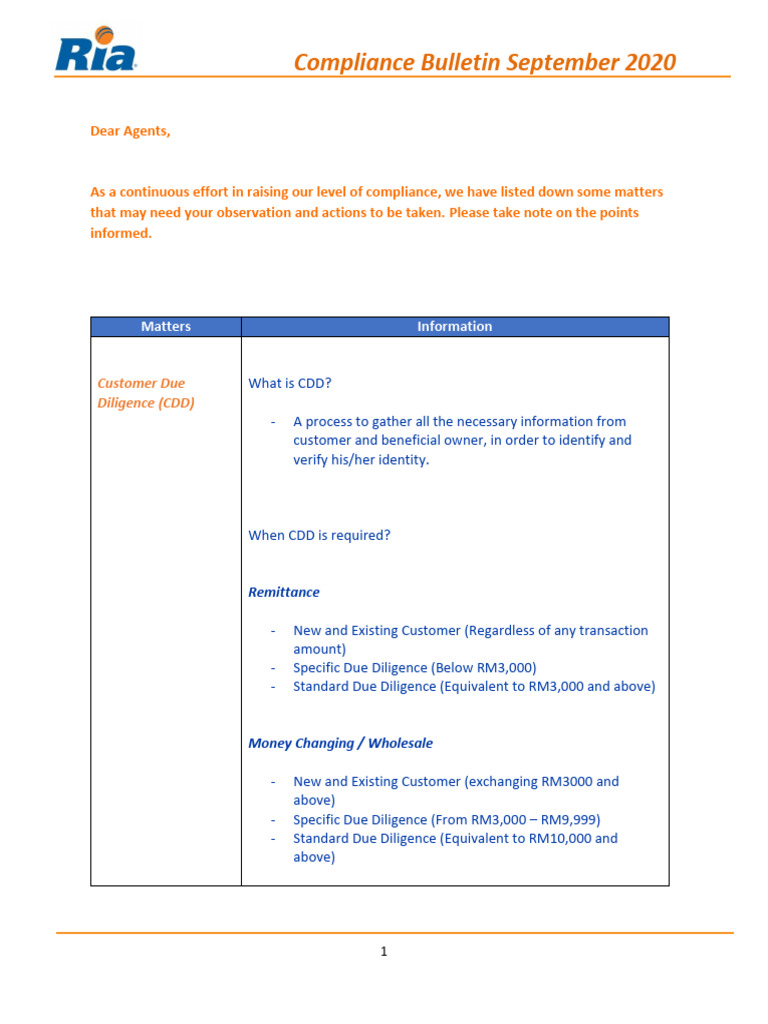 Agent Bulletin Sept2020 | PDF | Identity Document | Access Control