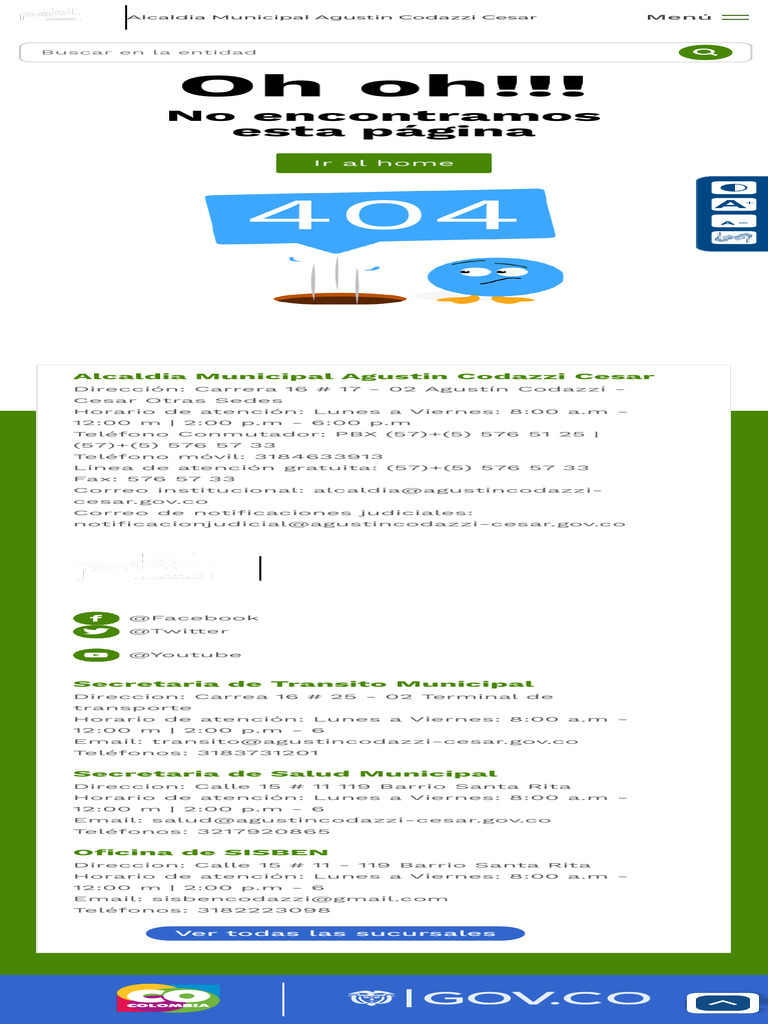 Alcaldia Municipal Agustin Codazzi Cesar | PDF