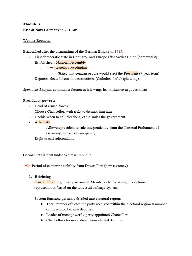 Totalitarian Regimes: Rise of Nazi Germany and NSDAP | PDF | Weimar ...