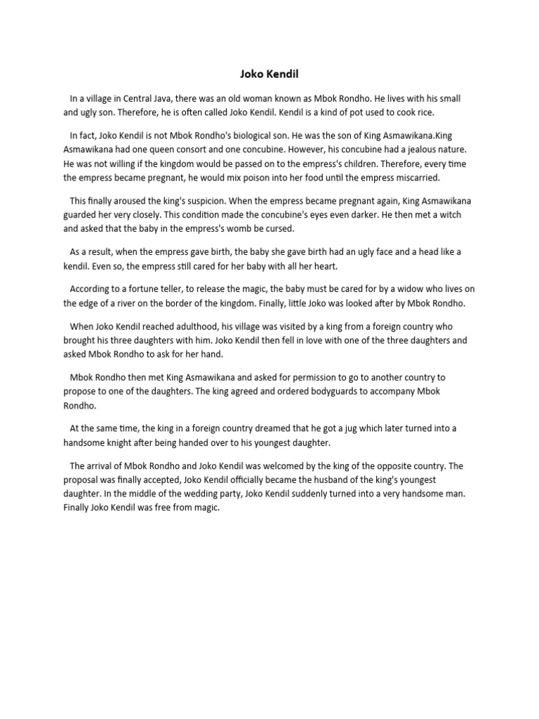 Joko Kendil-B.ing | PDF