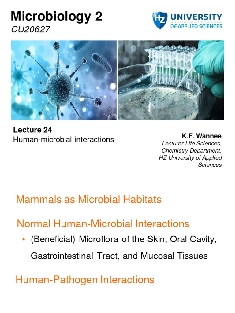 Human-Microbial Interactions Overview | PDF | Gastrointestinal Tract ...