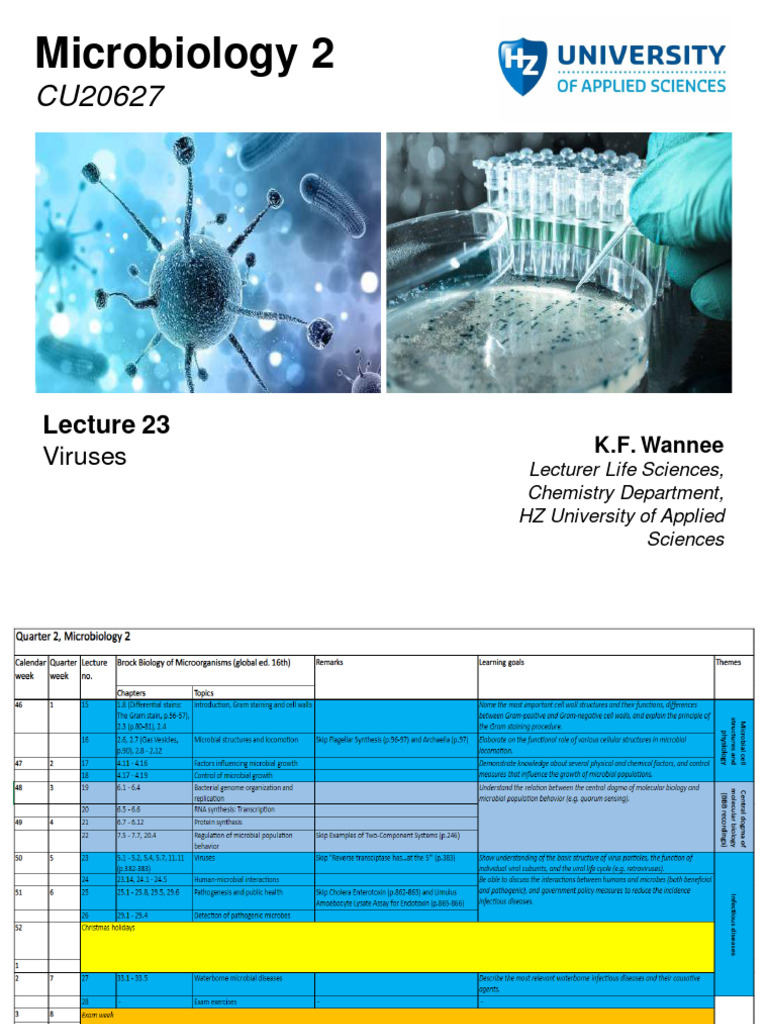 Lecture 23, Viruses - EN | PDF | Virus | Retrovirus