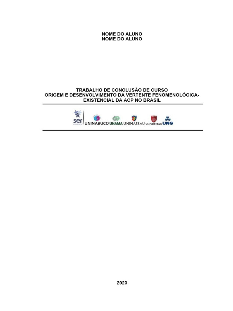 Artigo Completo | PDF | Fenomenologia (Filosofia) | Psicologia