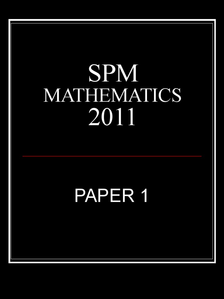 SPM Mathematics Presentation | PDF | Matrix (Mathematics) | Area