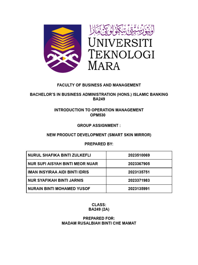 OPM Group (2) Report Assignment | PDF | Supply Chain | Supply Chain Management