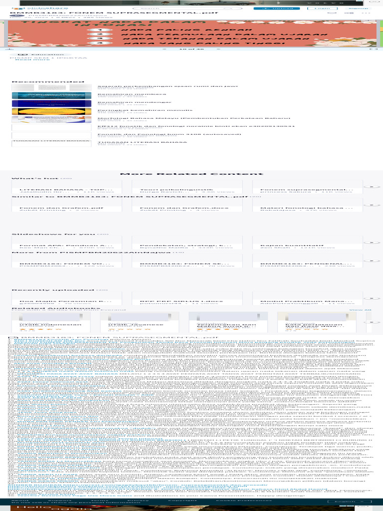 BMMB3183 Fonem Suprasegmental PDF | PDF