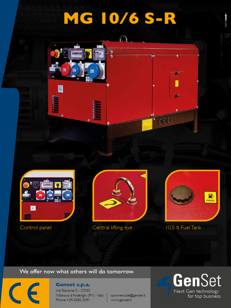 Technical Data Sheet MG 10 6 S R | PDF | Mains Electricity | Ac Power ...