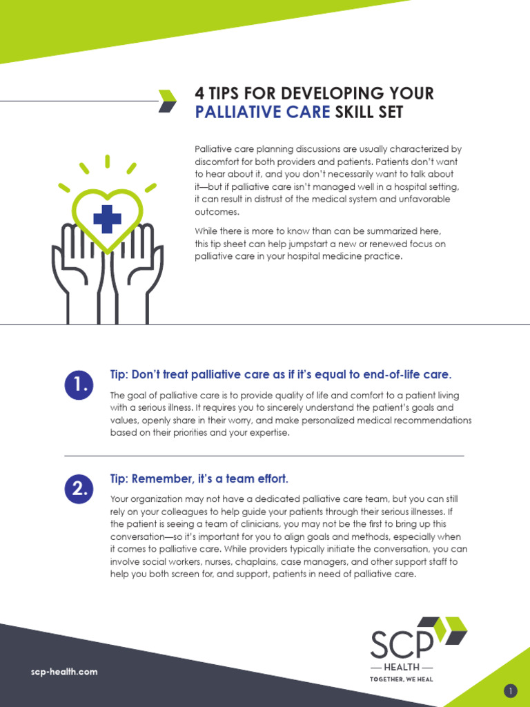 4 Tips for Developing Your Palliative Care Skill Set | PDF