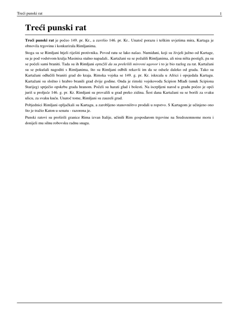 Treći punski rat | PDF