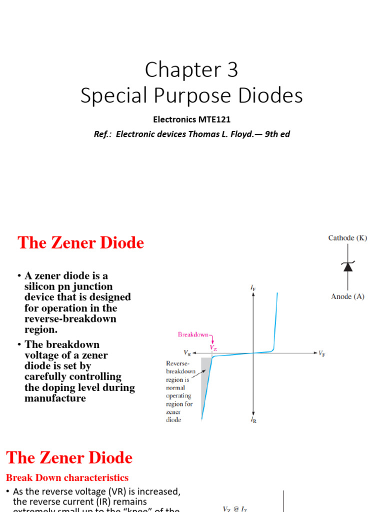 Lecture 5-Special Purpose Diodes | PDF