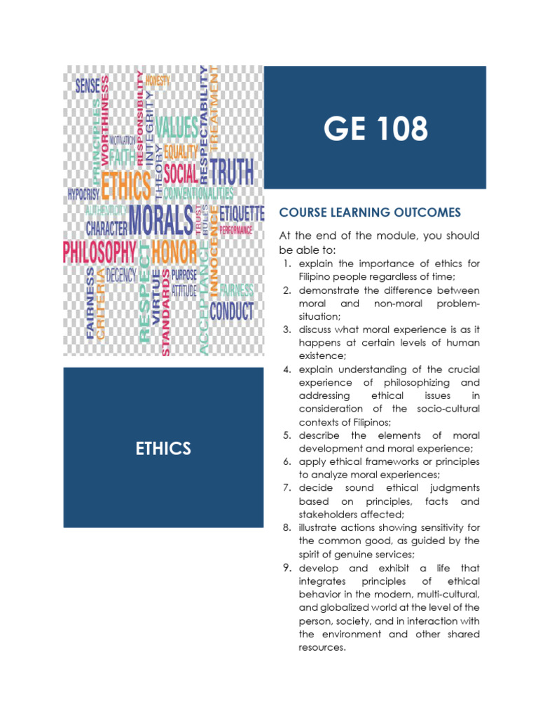 GE108Module22 23 2 | PDF | Morality | Justice