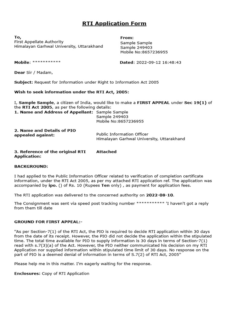 Sample PDF First Appeal | PDF | Finance & Money Management | Social Science