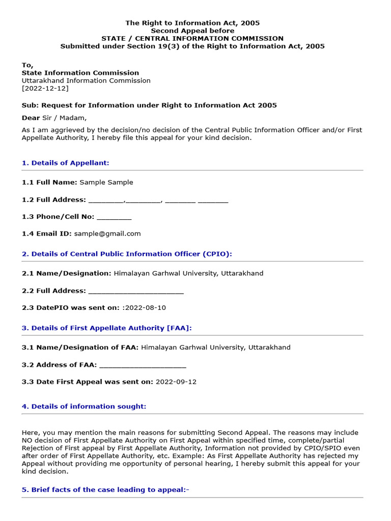 sample-pdf-second-appeal | PDF | Appeal | Justice