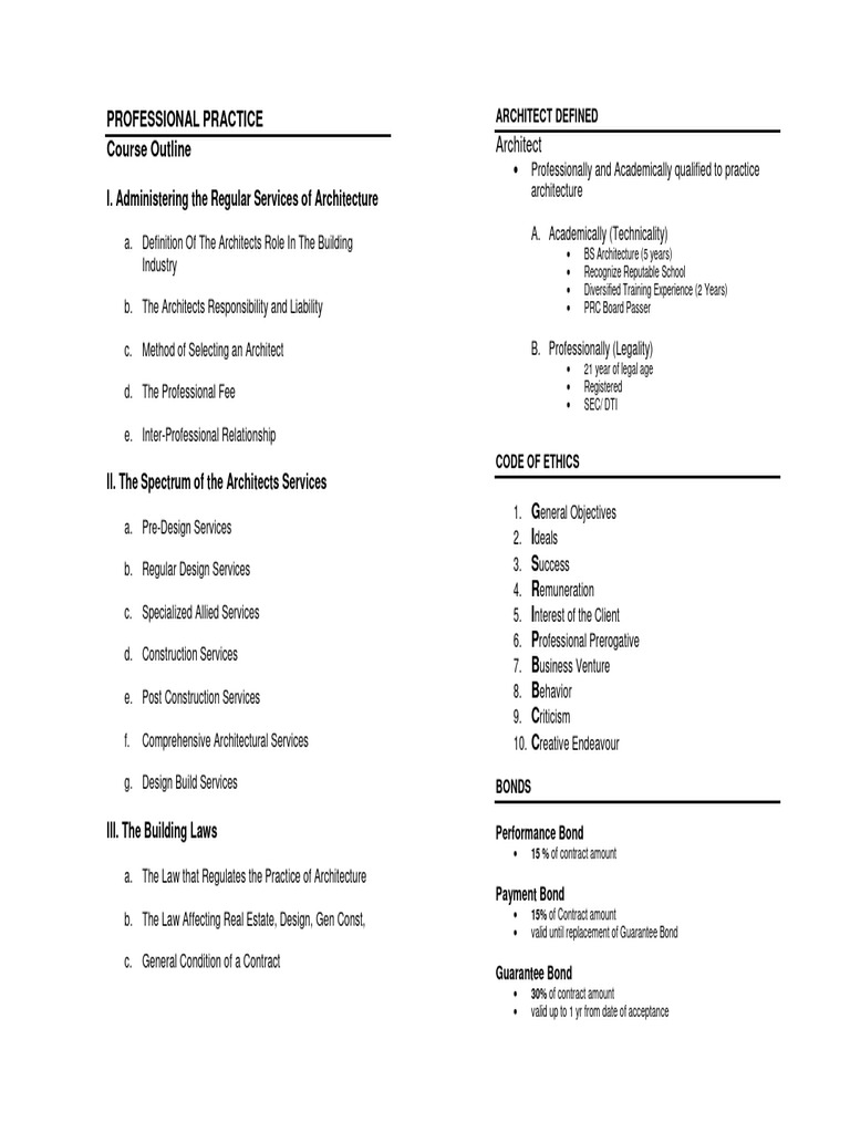 2. Lecture Prof Prac UAP DOCS | PDF | Architect | Per Diem
