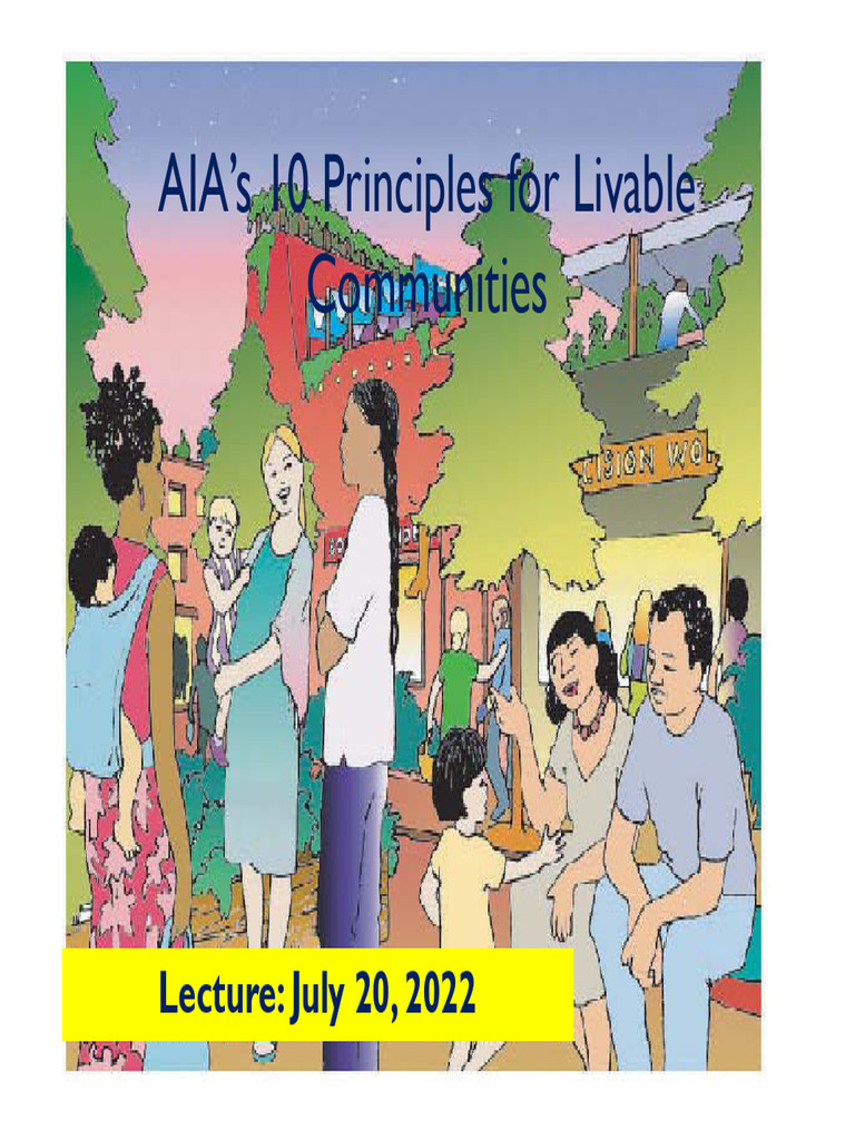Lect No. 3c AIA's 10 Principles For Livable Communities | PDF | Mixed ...