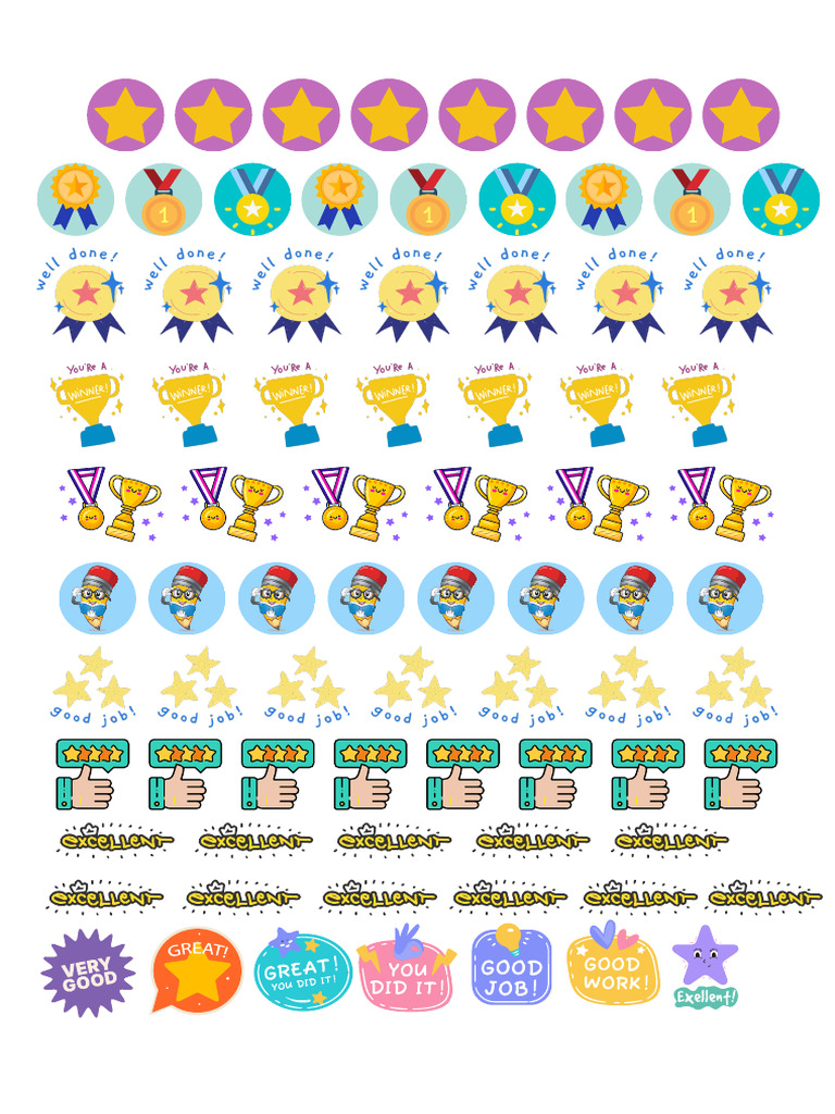 Stickers escolares | PDF