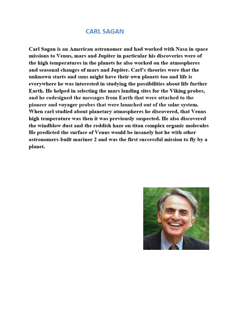 Carl Sagan | PDF