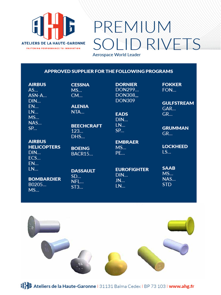 Rivets Supplier | PDF | Rivet | Physical Sciences