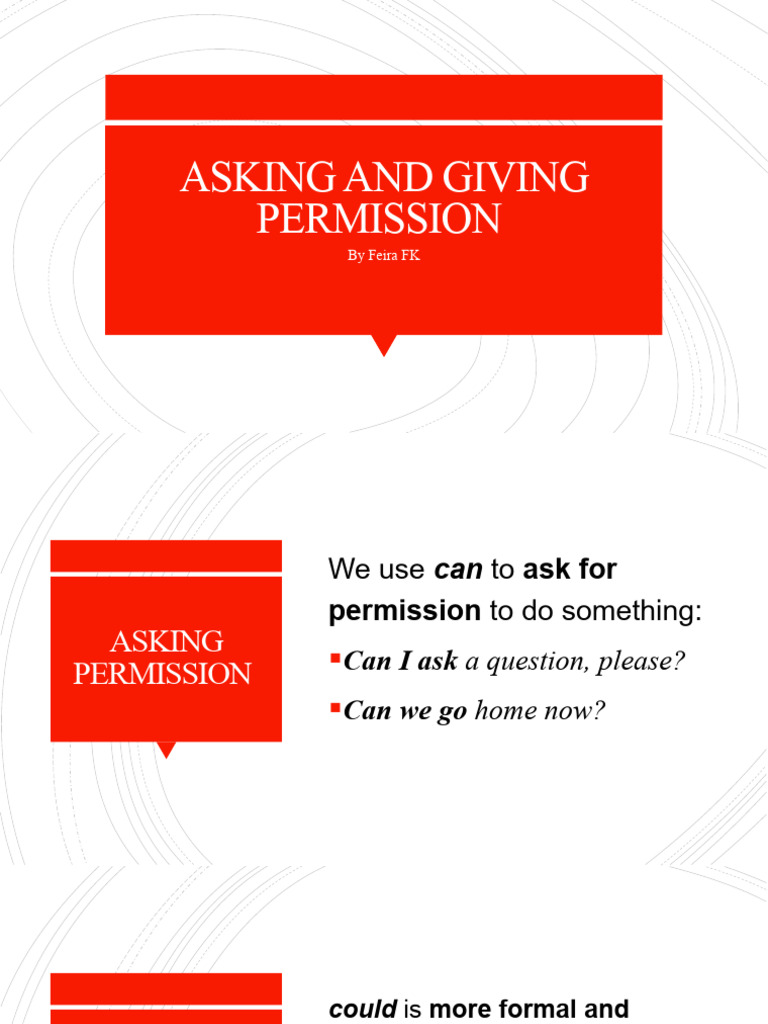 Asking and Giving Permission Guide | PDF | Self-Improvement