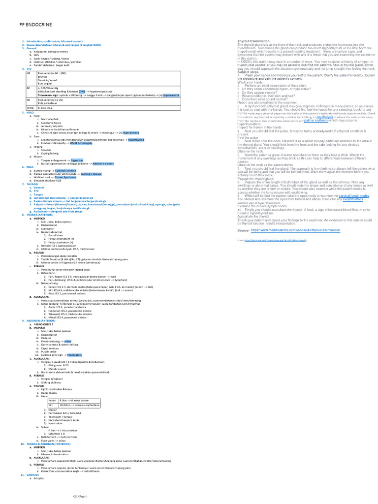 PF Endocrine | PDF | Hyperthyroidism | Thyroid