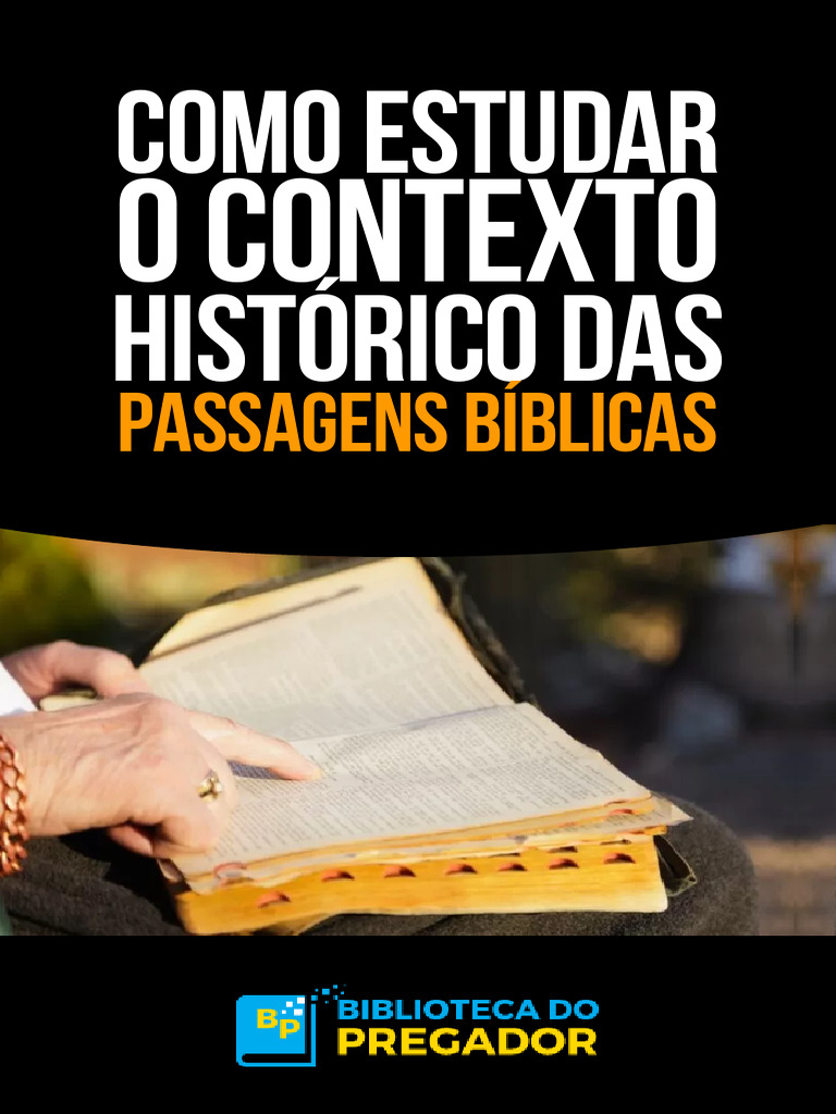 Como Estudar o Contexto Historico | PDF | Bíblia | Narrativa
