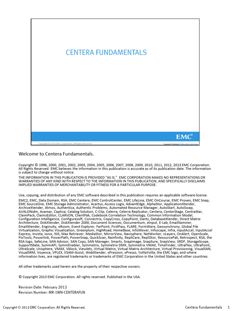 Centera Fundamentals | Download Free PDF | Computer Data Storage | Replication (Computing)