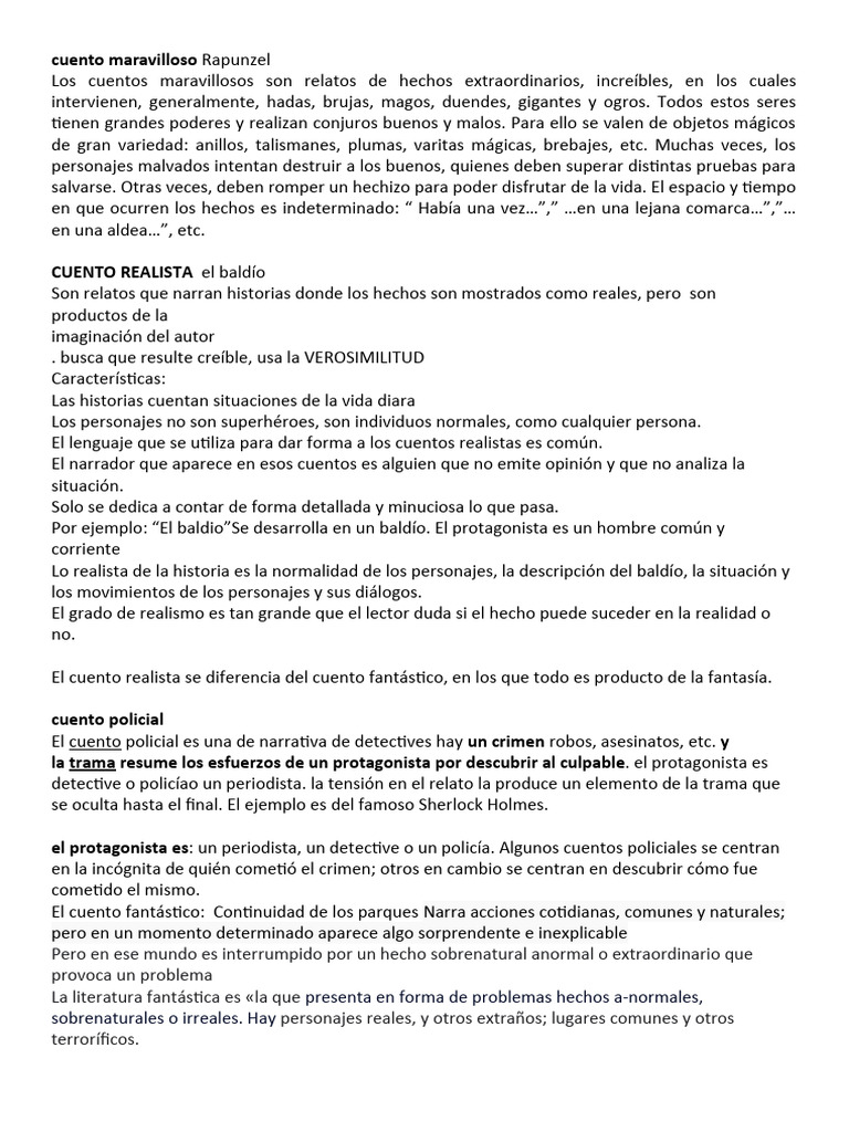 Evaluación Adaptada de Cuento Realista | PDF | Fantasía | Cuentos