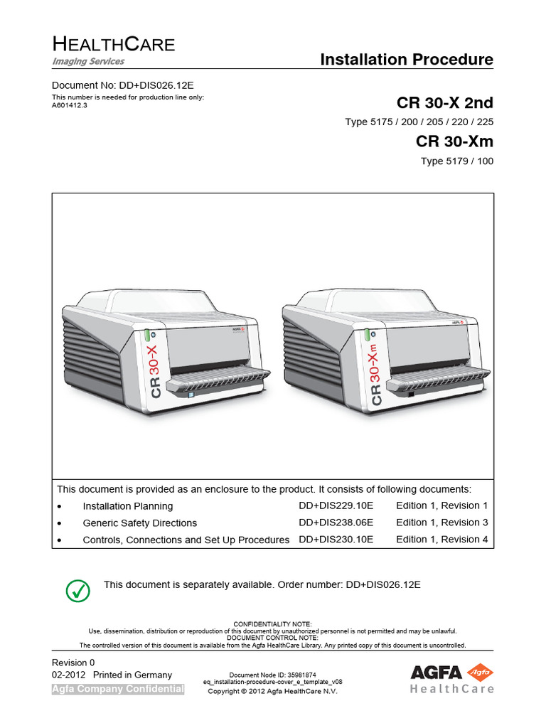 Installation Procedure - CR 30-X 2nd CR30-Xm | PDF | Ac Power Plugs And Sockets | Electrical Wiring
