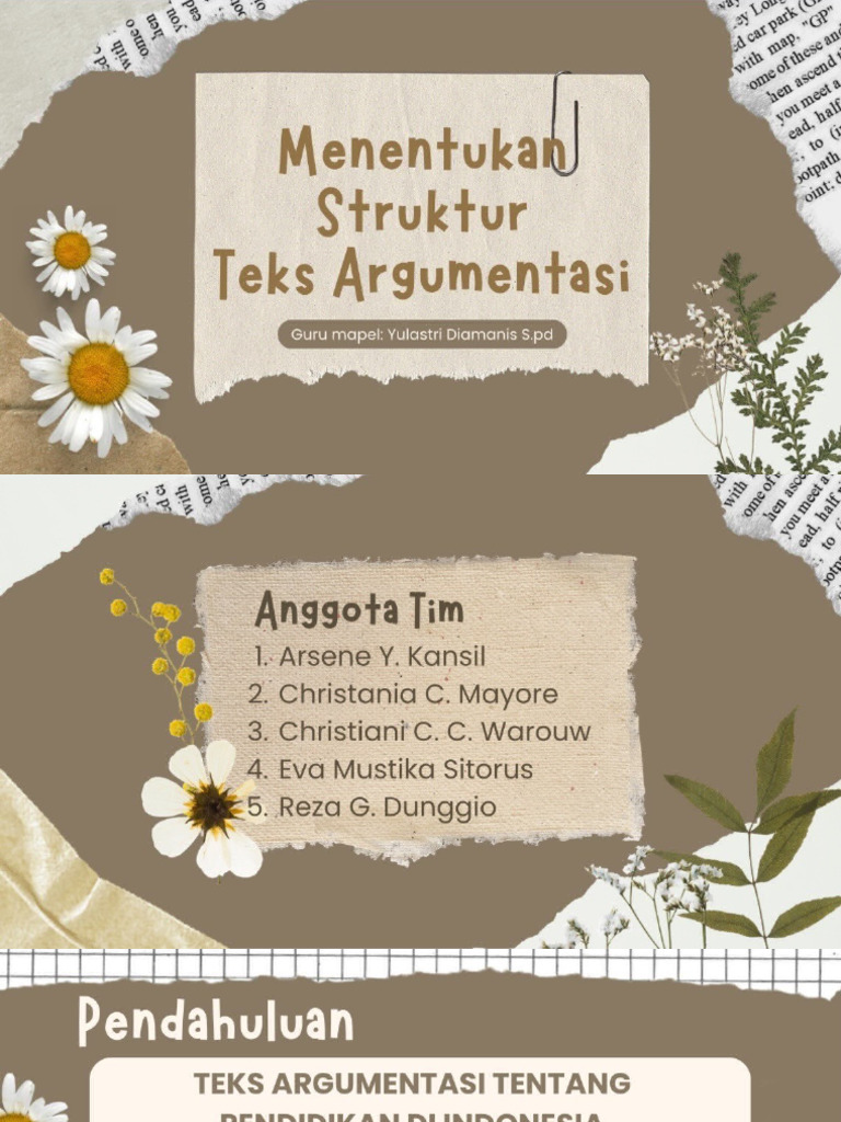 Menentukan Struktur Teks Argumen | PDF