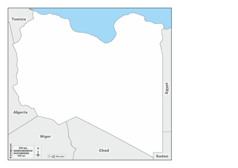 Blank Map Libya | PDF
