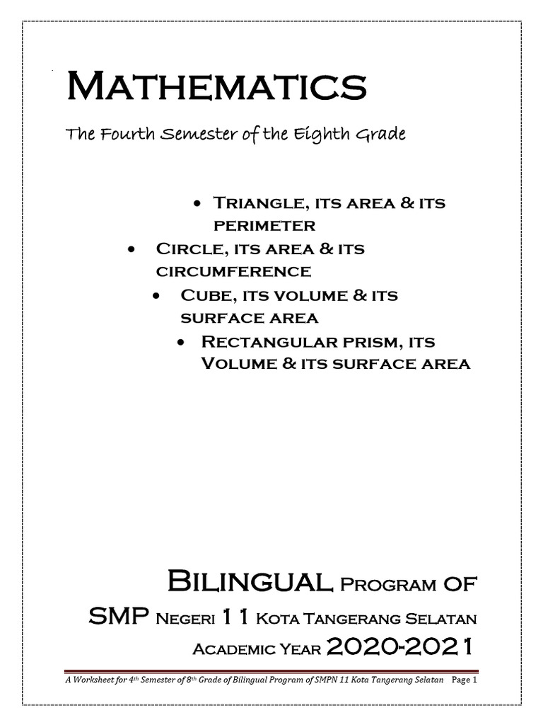 Math 8 Grade SMT 4 AY120202024 | PDF