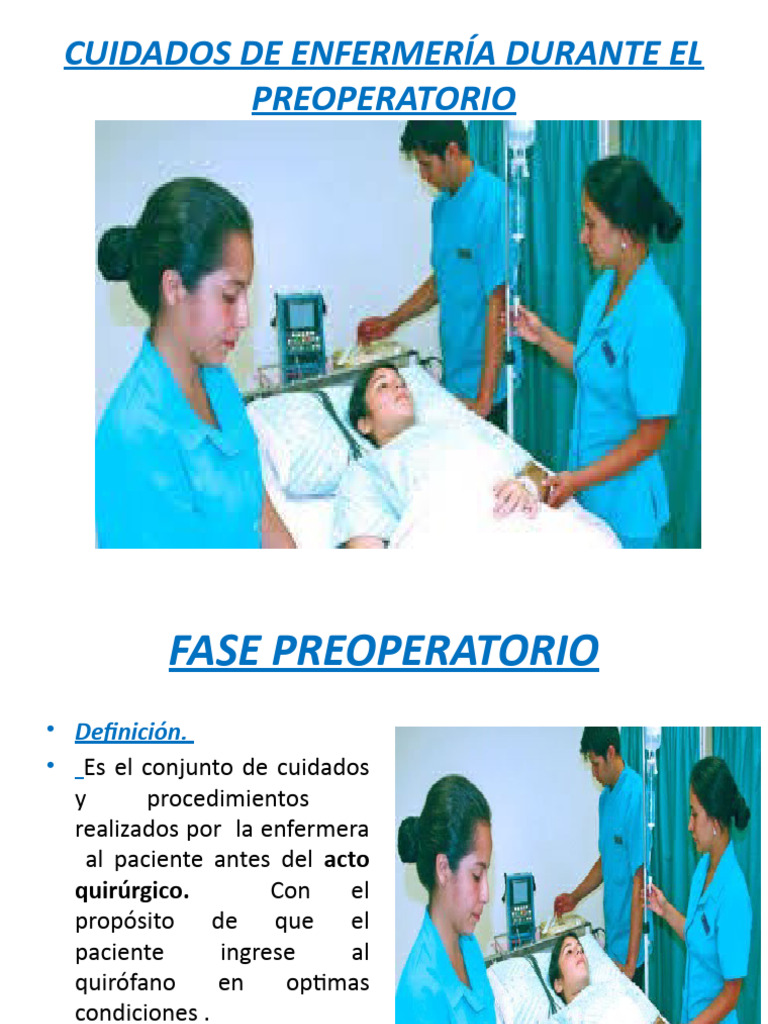 0.1-Cuidados Durante El Preoperatorio | PDF | Cirugía | Medicamentos ...